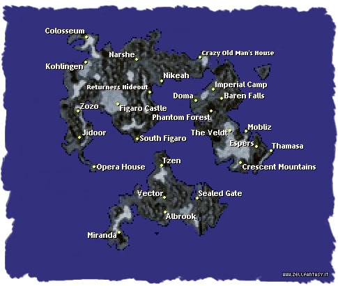 Final Fantasy VI | World Map • Omnia Crystallis